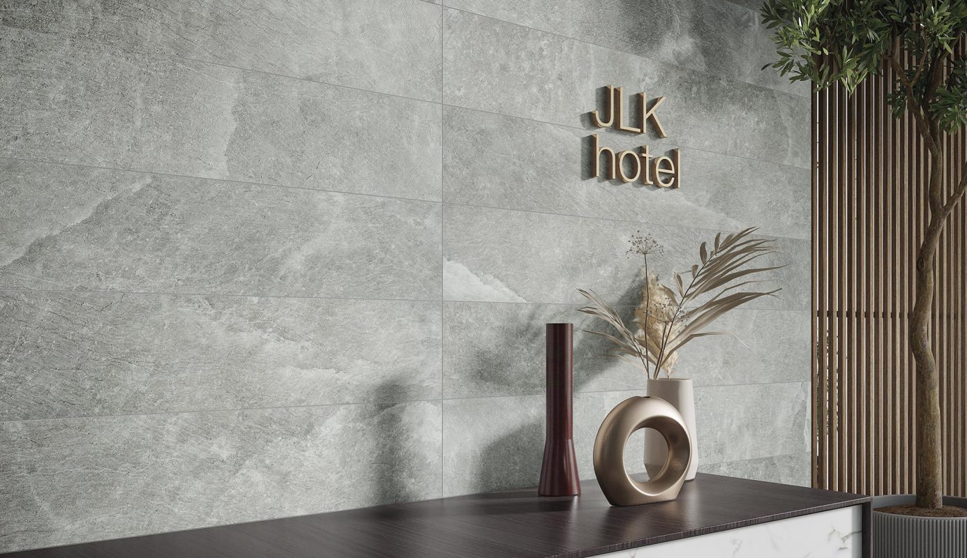 Monolith Grey - Salt Stone Effect Porcelain Tile - Studio Tiles