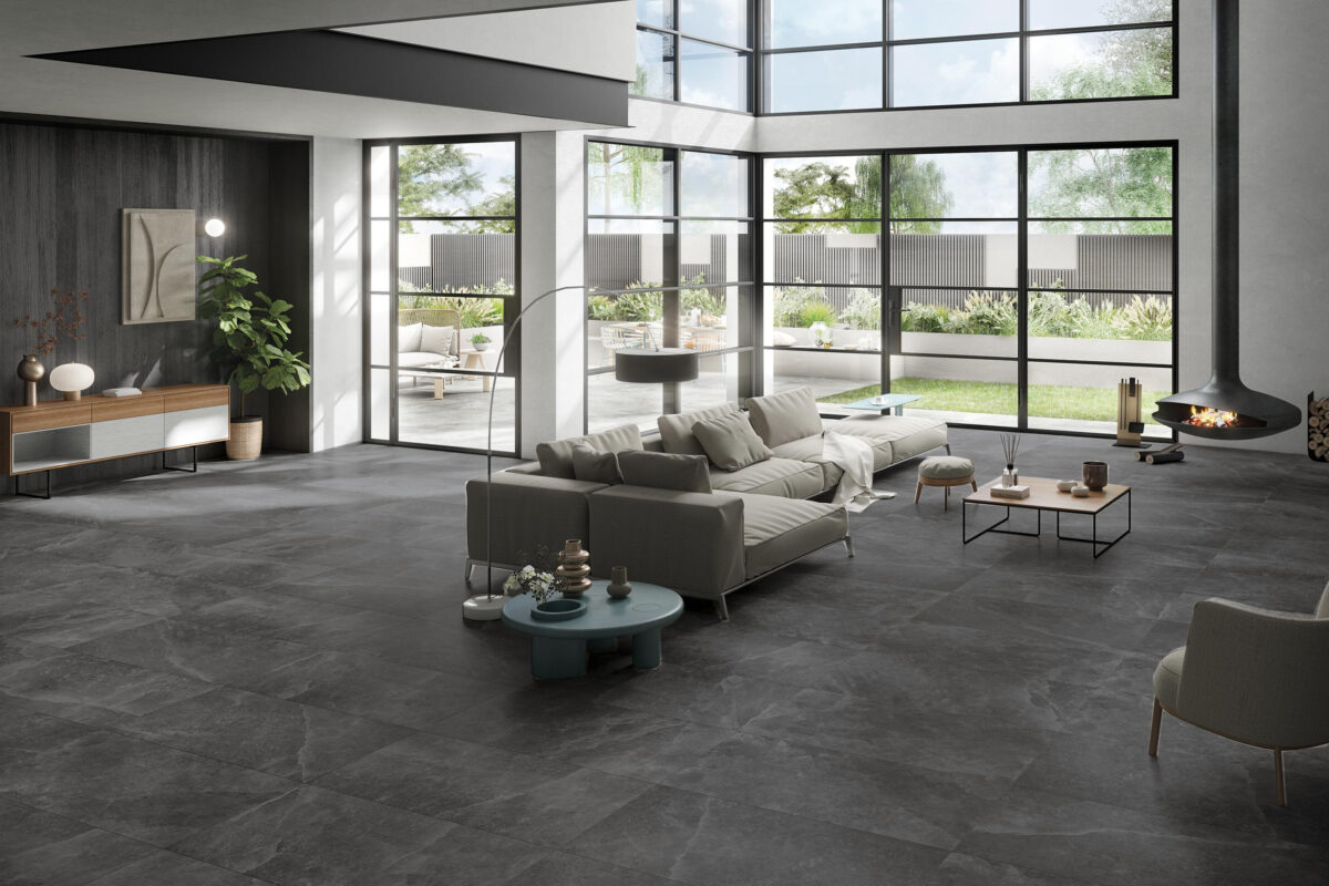 Monolith Mud - Salt Stone Effect Porcelain Tile - Studio Tiles
