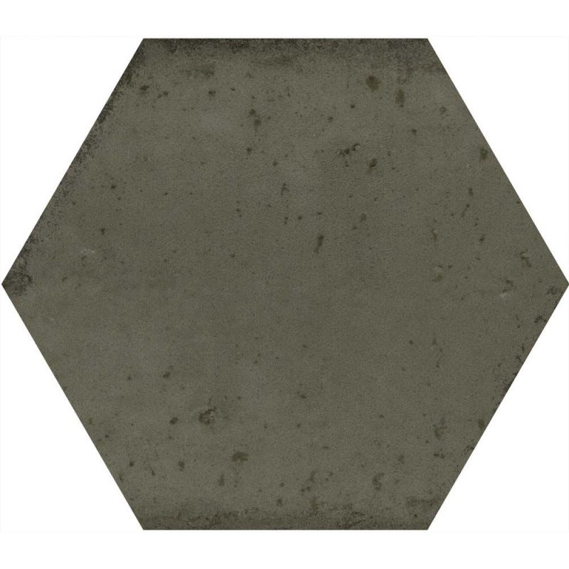 Atlantis Ash Hexagon - Rustic Styled Ceramic Tile - Studio Tiles