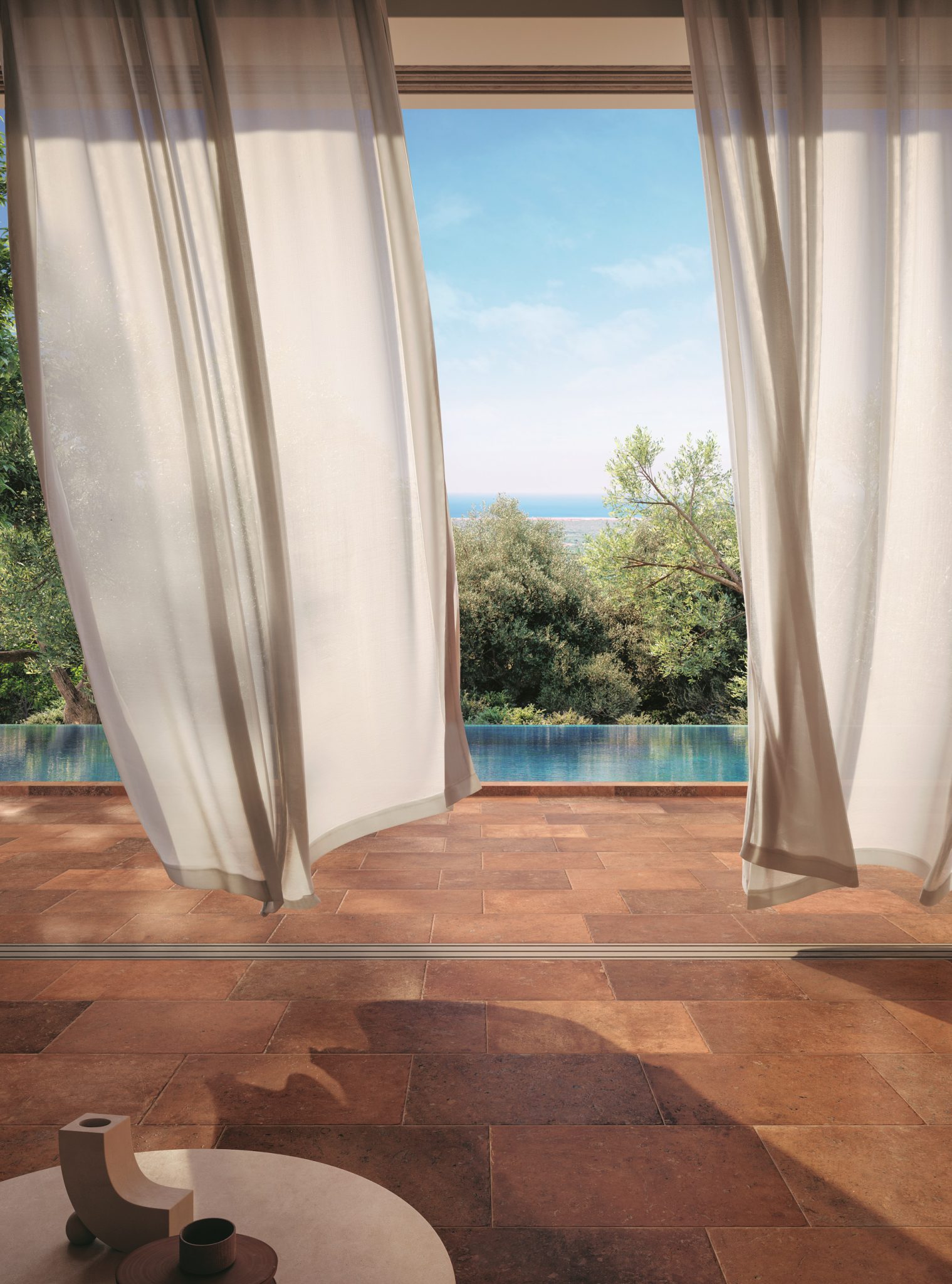 Cotto Del Campiano - Rosso Siena - Stone Effect - Studio Tiles