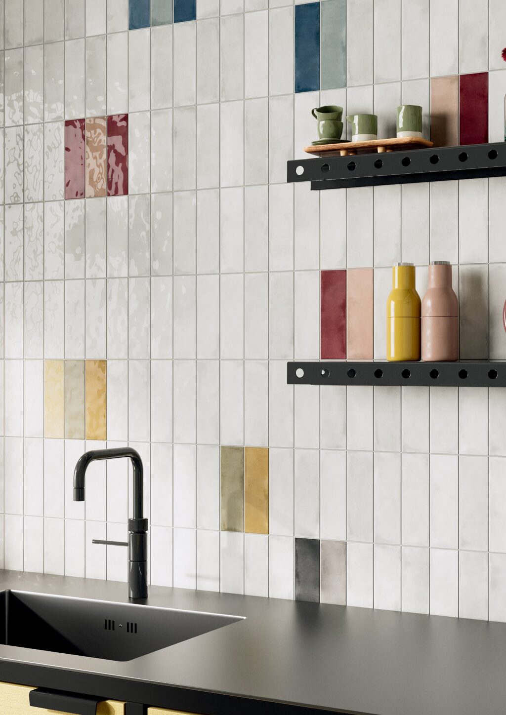 Small Colours White - Rustic Styled Ceramic Tile - Studio Tiles