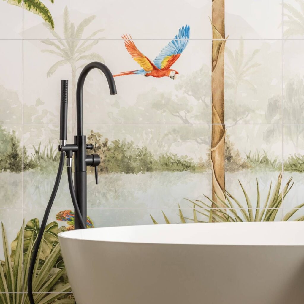 Living Mural Tropical Oasis - Statement Ceramic Tiles - Studio Tiles