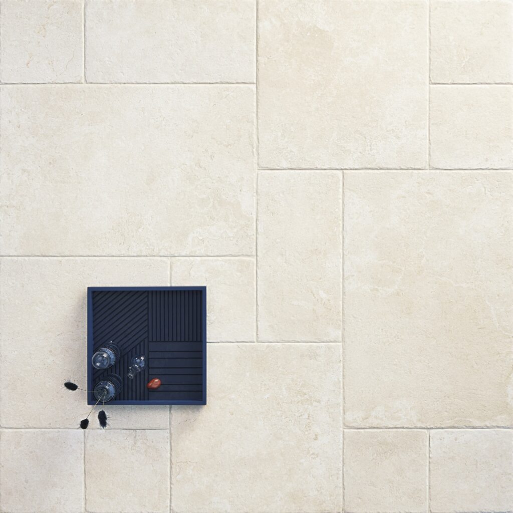 Atelier White - Rustic Stone Effect Porcelain Tile - Studio Tiles